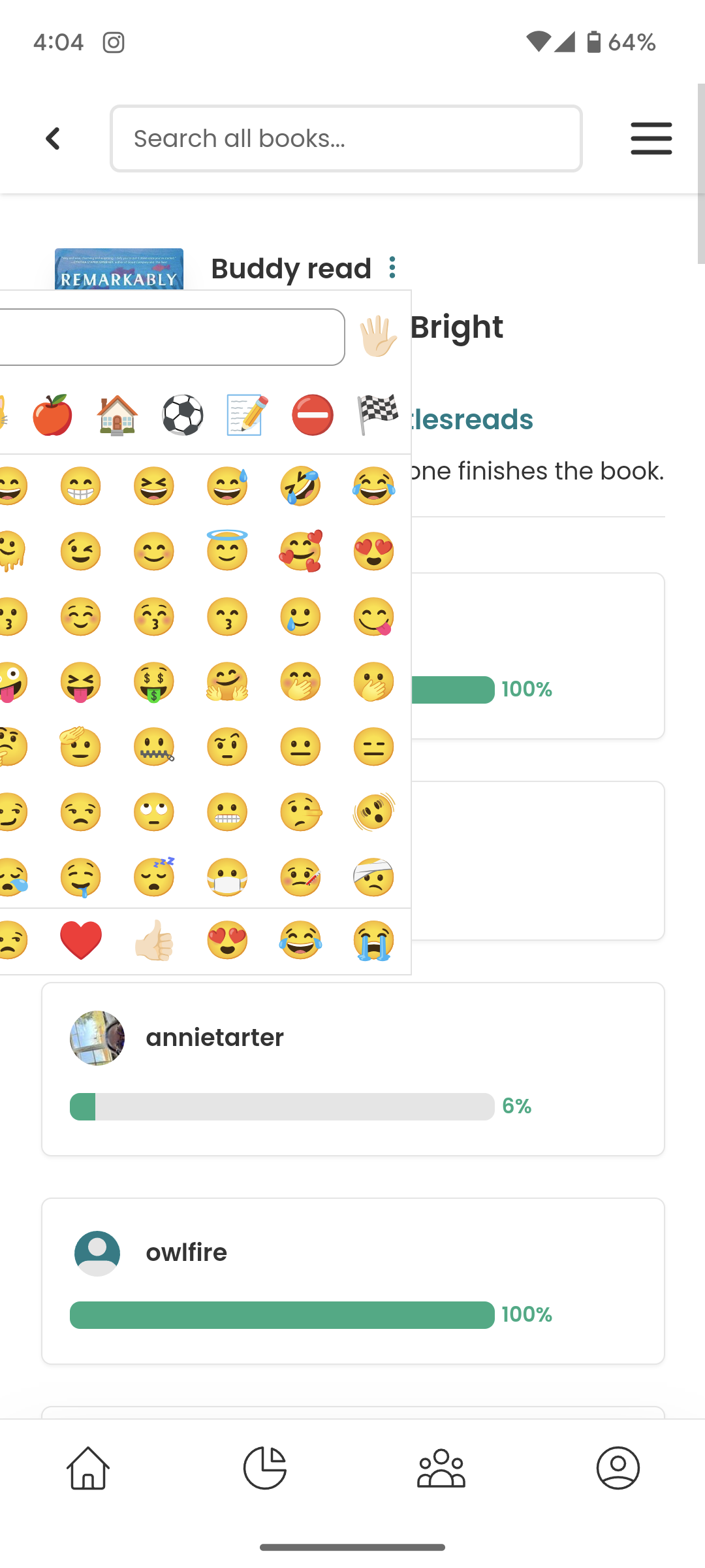 Emoji Reactions for Buddy Reads and Readalongs 😮 | Features | The ...